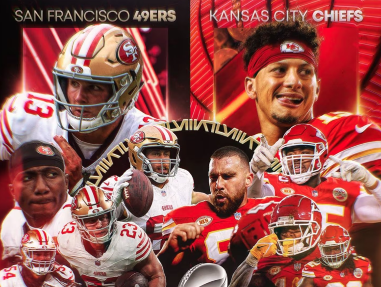 49ers y Chiefs aterrizan en Las Vegas para el Super Bowl LVIII