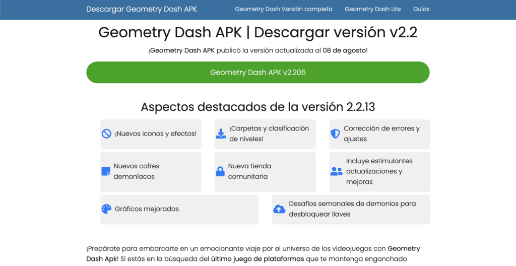 Geometry Dash APK | Descargar e instalar GRATIS